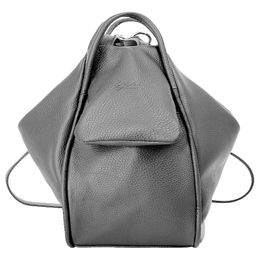 XZONE X-Zone Damen Cityrucksack echt Leder, Made in Italy schwarz B/H/T: 38cm x 33cm x 18cm, onesize