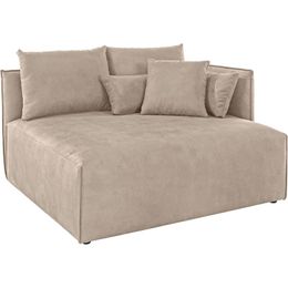 OTTO home Ottomane &raquo;N&ouml;re&laquo; kurzes Lounge-Modul - zum Zusammenstellen, Breite 138 cm, Tiefe 128 cm beige 100% Polyester