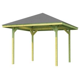 Weka Pavillon &raquo;Gartenoase 651 Gr.2&laquo; 19 mm Massivholzdach braun
