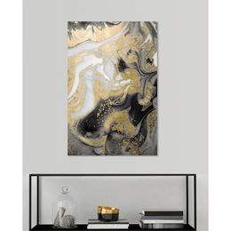 queence Acrylglasbild &raquo;Abstrakte Kunst&laquo; Abstrakt Gem&auml;lde Kunst klassische Fantasie in Marmor-Optik gold Acrylglas
