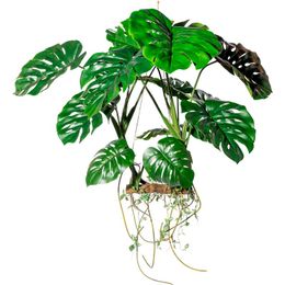 Creativ green Kunstbaum &raquo;H&auml;ngeobjekt Splitphilodendron&laquo; gr&uuml;n Kunststoff