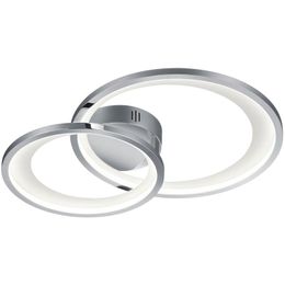 Trio Leuchten LED Deckenleuchte &raquo;Granada&laquo; LED-Board 1 Stk. Warmwei&szlig; LED Deckenlampe grau