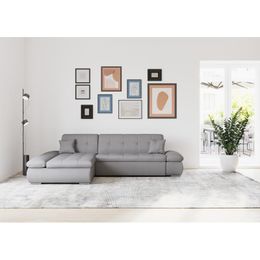 DOMO collection Ecksofa &raquo;Moric, L-Form, XXL-Sofa - Breite 300cm, viel Platz, auch in Cord&laquo; wahlweise mit Bettfunktion und Armteilverstellung, 