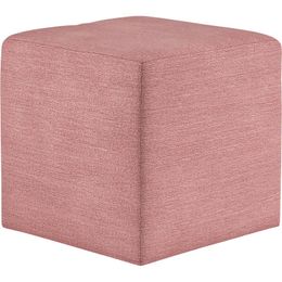 COTTA Hocker &raquo;Cuby&laquo; Sitzw&uuml;rfel, Cube, Sitzhocker pink 100% Polyester