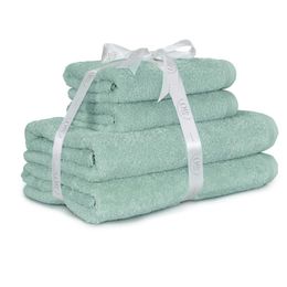 M&ouml;ve Handtuch Set &raquo;Superwuschel&laquo; 4 Stk. Walkfrottier 100% Premium Cotton Baumwolle, einfarbig, weich Walkfrottier, Obermaterial: 100% Baumwolle