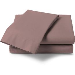 Bettlaken &raquo;Elementi&laquo; Laken aus 100% Baumwolle, hochwertiges Mako-Satin, Betttuch ab 90x200 rosa Mako-Satin, Obermaterial: 100% Baumwolle