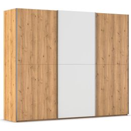 Rauch Schwebet&uuml;renschrank &raquo;Kleiderschrank Schrank Garderobe Schlafzimmerschrank SCALE-WOOD&laquo; edle geteilte Front in massiver Asteiche mit Glast&uuml;ren 
