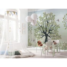 Komar Fototapete &raquo;Digitaldruck Vlies - Bambi Forest Friends - Gr&ouml;&szlig;e 400 x 250 cm&laquo; bedruckt glatt Kinderzimmer bunt Vlies