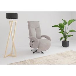 Sit & More sit&more TV-Sessel &raquo;Zoe, inkl. Kopfteilverstellung & 360&deg; Drehfunktion&laquo; wahlweise mit 2 Motoren, Akku & Aufstehhilfe silber 100% Polyester