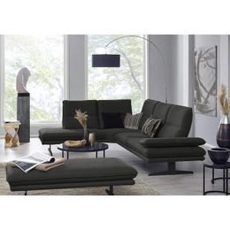 W.Schillig Ecksofa &raquo;broadway, Designsofa, toller Sitzkomfort, zeitlos, elegant, L-Form&laquo; Sitztiefenverstellung, Kopfteil- & Seitenteilverstellung, 