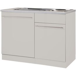 Wiho-K&uuml;chen wiho K&uuml;chen Sp&uuml;lenschrank &raquo;Chicago&laquo; 110 cm breit, inkl. T&uuml;r/Sockel f&uuml;r Geschirrsp&uuml;ler beige