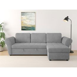 Trends by HG Ecksofa &raquo;Lasse L-Form, B: 259 cm&laquo; mit Bettfunktion & Bettkasten 90% Polyester;10% Nylon