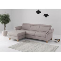 Home Affaire Ecksofa &raquo;Glendale, L-Form&laquo; inkl. Kopfteilverstellung, wahlweise mit Vorziehsitz und Bettkasten 100% Polyester