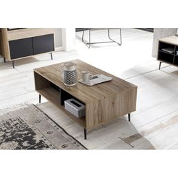 Sit Couchtisch &raquo;Wohnzimmertisch Mailbox &ndash; Scandi‐Low Couch‐Tisch MDF mit Metallbeinen&laquo; MDF‐Couchtisch mit glatter Dekorfolie & stabilem Metallgestell 