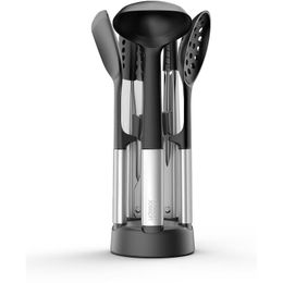 Joseph Joseph Kochbesteck-Set &raquo;Elevate Fusion 5pc Silicone Set&laquo; BPA-frei schwarz Edelstahl, Silikon
