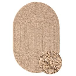 MERINOS Teppich &raquo;Kenzy 2&laquo; 10 mm H&ouml;he robuster In- und Outdoor Teppich im nat&uuml;rlichen Jute-Look, wetterfest beige Obermaterial: 100% Polypropylen