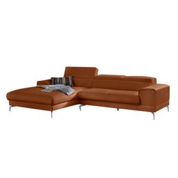 W.Schillig Ecksofa &raquo;piedroo, Designsofa mit tollem Sitzkomfort, bequem und elegant, L-Form&laquo; Kopfteilverstellung, wahlweise mit Sitztiefenverstellung, 