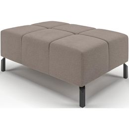Home Affaire Hockerbank &raquo;Ancona New&laquo; passend zum Ecksofa, auch in Easy care-Bezug + Cord grau 100% Polyester