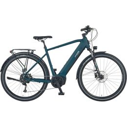 Prophete Unisex &raquo;Entdecker 3.0&laquo; 9 Gang Shimano Kettenschaltung Mittelmotor 250 W Pedelec, Elektrofahrrad f&uuml;r Herren blau