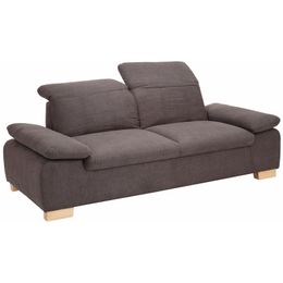 Home Affaire 2,5-Sitzer &raquo;Bergamo Multifunktions-Couch, elegant und komfortabel&laquo; mit Armlehn-und R&uuml;ckenfunktion, Federkern braun Chenille 100% 