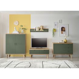 Home Affaire Wohnwand &raquo;MAVAS&laquo; Set, 4 Stk. tlg. braun
