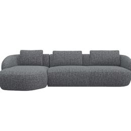FLEXLUX Wohnlandschaft &raquo;Torino, rund, L-Form, Sofa-Ecke mit Recamiere, Longchair-Sofa&laquo; Modernes, organisches Sofa-Design, Kaltschaum, 