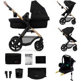 Kinderkraft Kombi-Kinderwagen &raquo;MOOV 2 4in1 EVA&laquo; 27 kg mit EVA-R&auml;dern schwarz Kombi-Kinderwagen