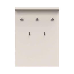OTTO home Garderobenpaneel &raquo;Opera, Wandregal, mit Haken, mit Regal, in Kaschmirfarbe&laquo; Wandgarderobe, Aufh&auml;nger, H&ouml;he 100cm, mit 5 Hakken beige Metall,