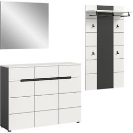 Home Affaire Garderoben-Set &raquo;REHAT, TOPSELLER!, 3-teilig, Breite 215 cm, individuell erweiterbar&laquo; Set, bestehend aus: Kommode, Spiegel und 