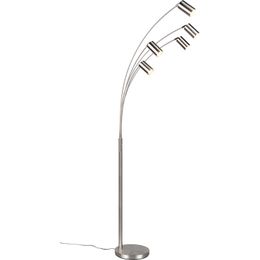 Trio Leuchten Stehlampe &raquo;MARLEY, 5-flammige Bogenleuchte, exkl 5x GU10 max 10W, Kippschalter&laquo; GU10 1 Stk. warmwei&szlig; - kaltwei&szlig; H&ouml;he 200 cm, 