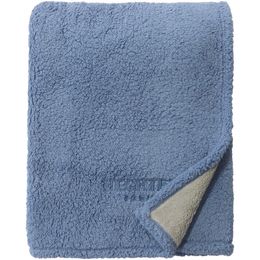 HECHTER PARIS Wohndecke &raquo;0238003&laquo; Sherpa Wohndecke, Kuscheldecke, superweich, bequem, wohlig warm blau Polyester