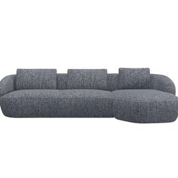 FLEXLUX Wohnlandschaft &raquo;Torino, rund, L-Form, Sofa-Ecke mit Recamiere, Longchair-Sofa&laquo; Modernes, organisches Sofa-Design, Kaltschaum, 