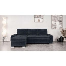 Home Affaire Ecksofa &raquo;HAVERHILL Schlafsofa mit Bettkasten, Ma&szlig;e B/H/T: 237/89/166 cm&laquo; L-Form mit Recamiere links oder rechts bestellbar, 