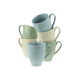 Creatable Becher &raquo;Valencia Pastell, Kaffeebecher, 6-tlg.&laquo; Elegant, Boho Chic bunt Porzellan