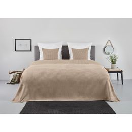 OTTO home Tagesdecke &raquo;Greta&laquo; in Waffelpiqu&eacute; Optik, viele Farben erh&auml;ltlich, Decke ab 140 x 200 cm beige Baumwolle