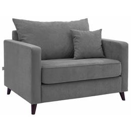 Home Affaire Loveseat &raquo;Renesse&laquo; lose Kissen, Keder an Sitzkissen grau Luxus-Microfaser ALTARA NUBUCK (100% Polyester);Samtvelours 100% Polyester