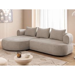 Home Affaire Ecksofa &raquo;LUSSAC L-Form Design-Sofa mit Zierkissen, Ma&szlig;e B/T/H: 257/159/78 cm&laquo; hoher Sitzkomfort und modernes Design, Sofa ohne 
