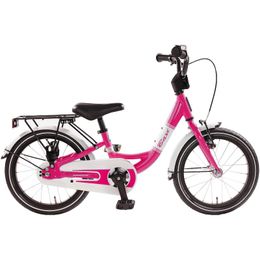 Bachtenkirch Kinderfahrrad &raquo;16" Baxi - pink&laquo; 1 Gang ohne Schaltung Packung, Alu Kinderfahrrad mit Vollausstattung, erh&auml;ltlich in 14/16/18 Zoll rosa Kinderfahrrad