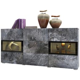 OTTO home Sideboard &raquo;Baros&laquo; Breite 132 cm grau