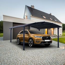 Einzelcarport &raquo;Arcadia&laquo; Aluminium 325 cm Anthrazit wartungsfrei grau