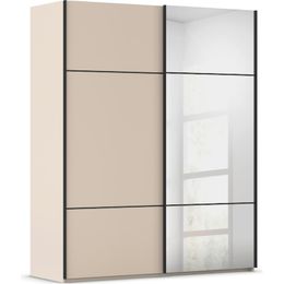 Rauch Schwebet&uuml;renschrank &raquo;Kleiderschrank Schrank Garderobe Schlafzimmerschrank SCALE-TRIO&laquo; edle dreigeteilte Front mit 2 Zierleisten und Spiegel MADE