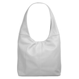 Pike Pik&eacute; Damen Shopper echt Leder, Made in Italy grau
