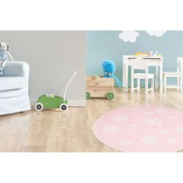 Arte Espina Kinderteppich &raquo;Bambini 400&laquo; rund 5 mm H&ouml;he Fantasievoll bedruckter Kinderteppich, angenehme Haptik rosa Polyester