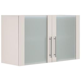 Wiho-K&uuml;chen wiho K&uuml;chen Glash&auml;ngeschrank &raquo;Cali&laquo; Front mit Glaseinsatz beige