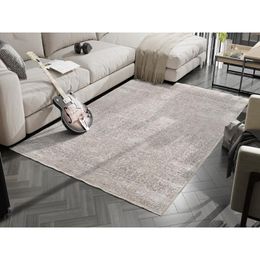 OCI DIE TEPPICHMARKE Teppich &raquo;VELA ANTIQUE&laquo; rechteckig 10 mm H&ouml;he Kurzflor, 3D Hochtief-Optik, maschinell gewebt beige Polyester