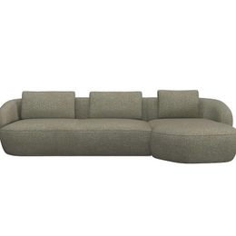 FLEXLUX Wohnlandschaft &raquo;Torino, rund, L-Form, Sofa-Ecke mit Recamiere, Longchair-Sofa&laquo; Modernes, organisches Sofa-Design, Kaltschaum, 