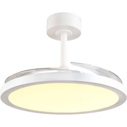 REALITY LEUCHTEN LED Deckenleuchte &raquo;KASFJORD mit Ventilator, Deckenventilator mit Licht inklFernbedienung&laquo; LED-Board 1 Stk. warmwei&szlig; - kaltwei&szlig; 6 