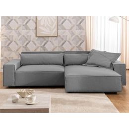 OTTO home Ecksofa &raquo;KINLEE Design-Sofa mit Recamiere rechts/links, Ma&szlig;e B/T/H 251/144/70cm&laquo; L-Form mit Wellenunterfederung, ohne Bettfunktion, modern 