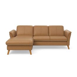 Sit & More sit&more Ecksofa &raquo;Romero L-Form&laquo; wahlweise mit oder ohne Relax-Funktion, Bettfunktion, Bettkasten braun 100% Polyester