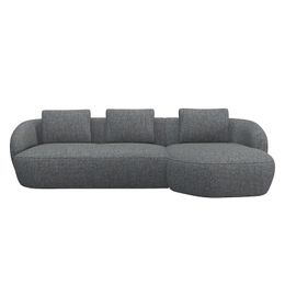 FLEXLUX Wohnlandschaft &raquo;Torino, rund, L-Form, Sofa-Ecke mit Recamiere, Longchair-Sofa&laquo; Modernes, organisches Sofa-Design, Kaltschaum, 